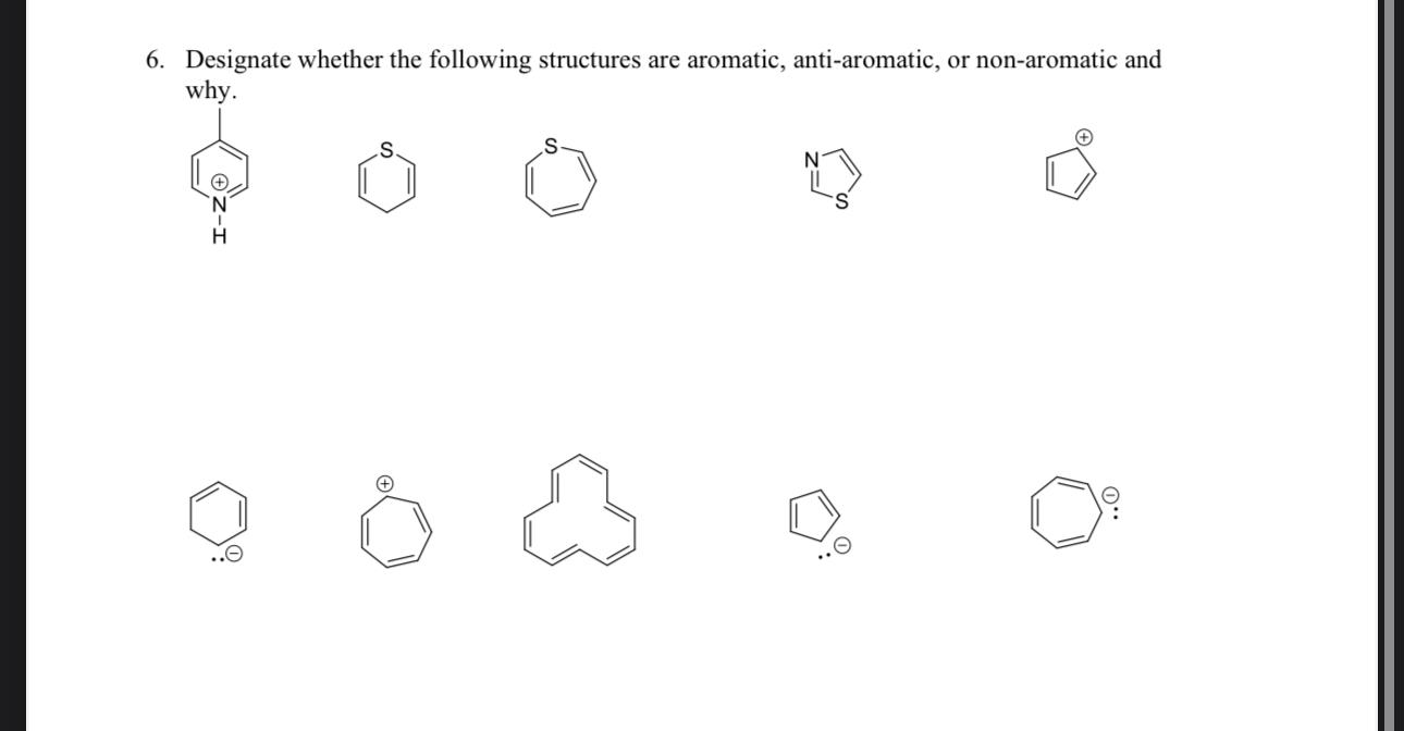 Solved Designate whether the following structures are | Chegg.com