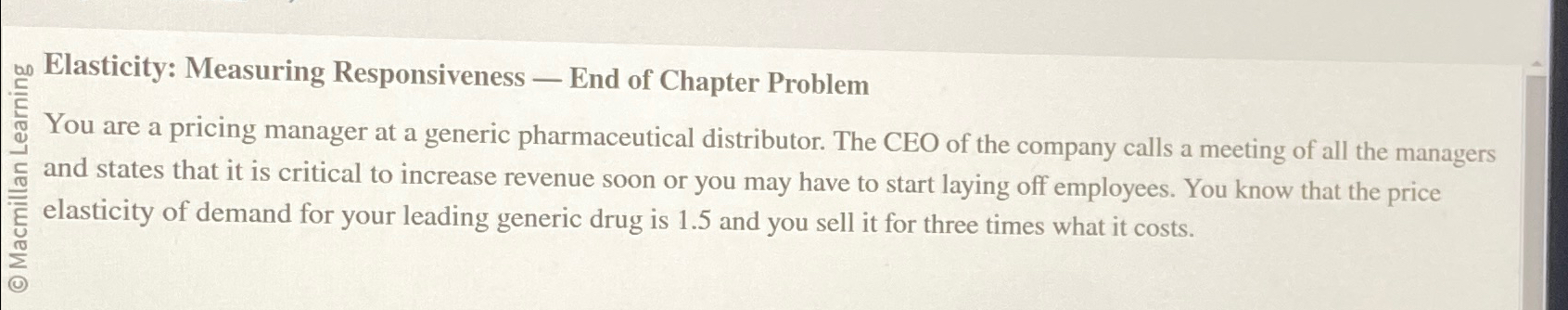 Solved Elasticity: Measuring Responsiveness — ﻿End of | Chegg.com
