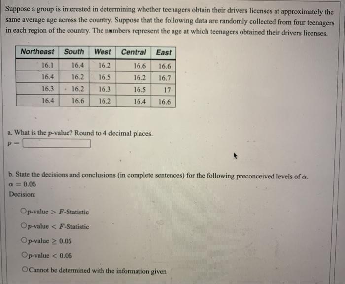 Solved Suppose a group is interested in determining whether | Chegg.com