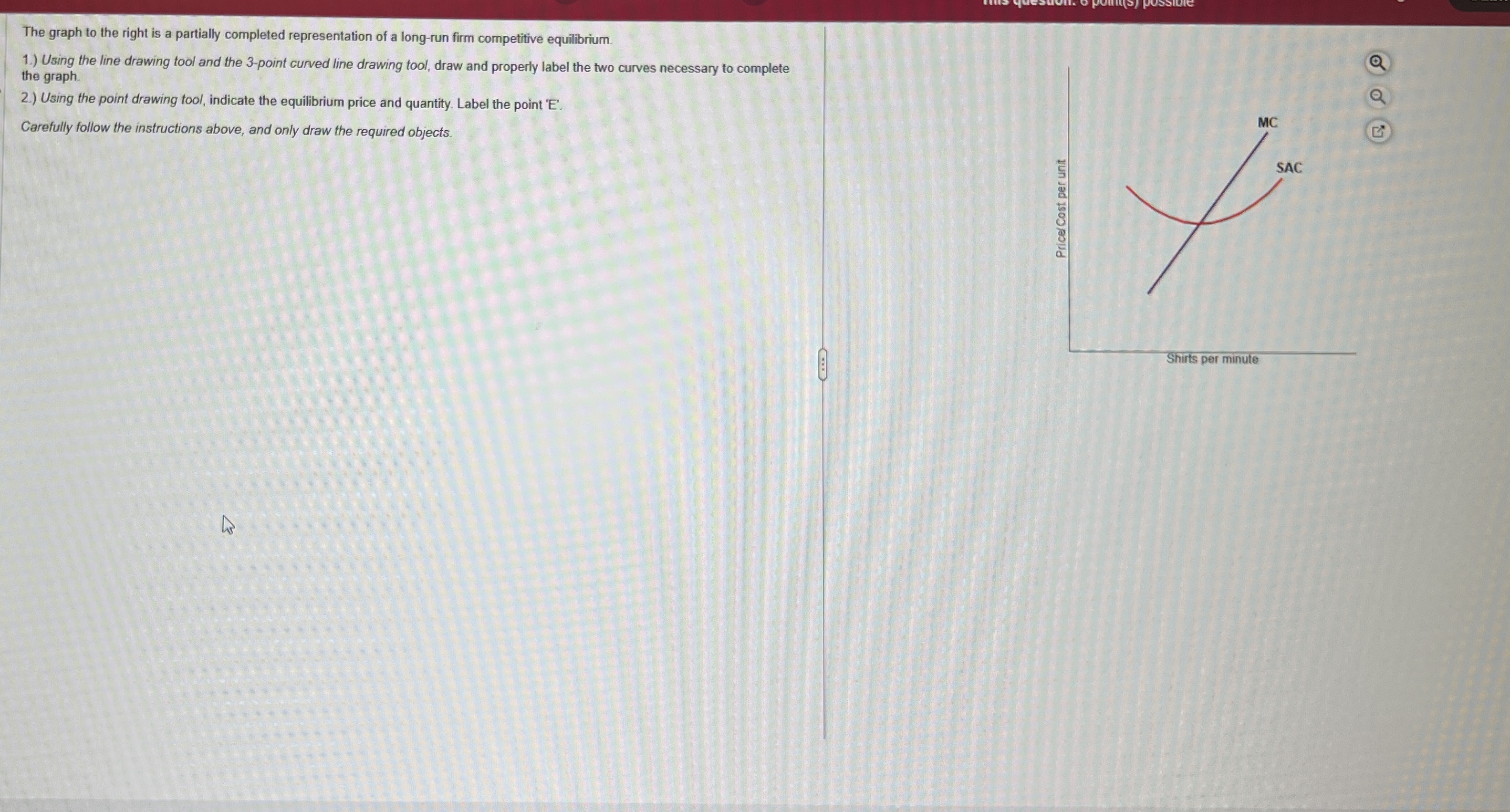 Solved The graph to the right is a partially completed | Chegg.com