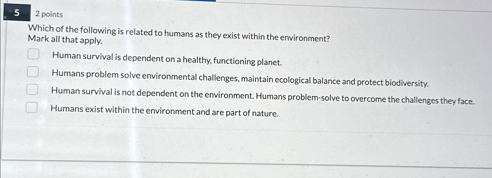 Solved 52 ﻿pointsWhich of the following is related to humans | Chegg.com