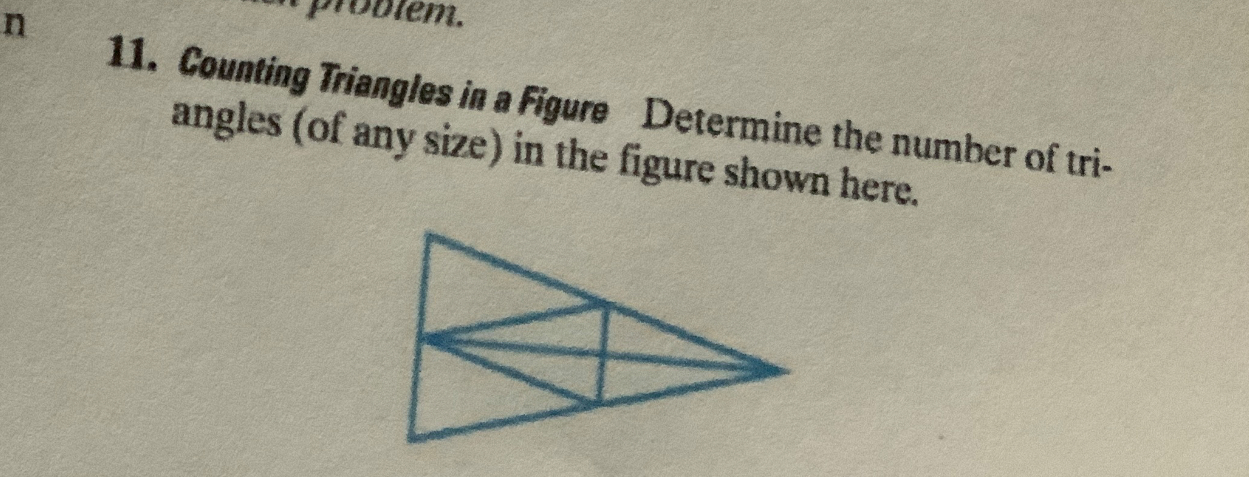 Solved Counting Triangles in a Figure Determine the number | Chegg.com