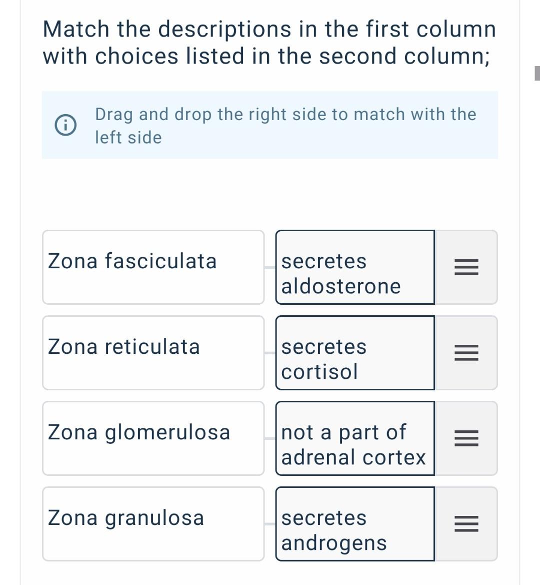 Solved Match The Descriptions In The First Column With Chegg