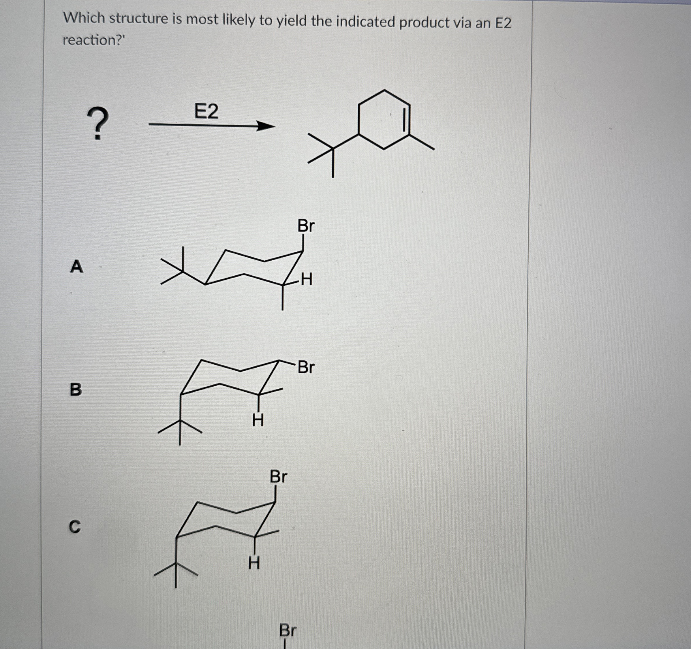 Solved Which structure is most likely to yield the indicated | Chegg.com