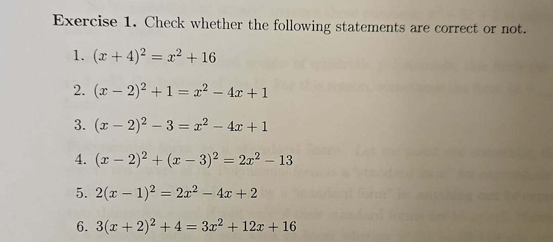 Check whether the following statements are correct or | Chegg.com