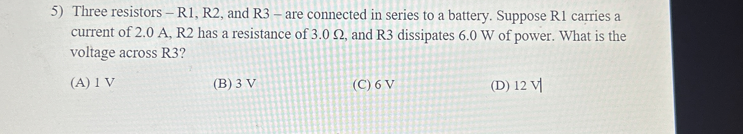 Solved Three resistors - ﻿R1, ﻿R2, ﻿and R3 - ﻿are connected | Chegg.com