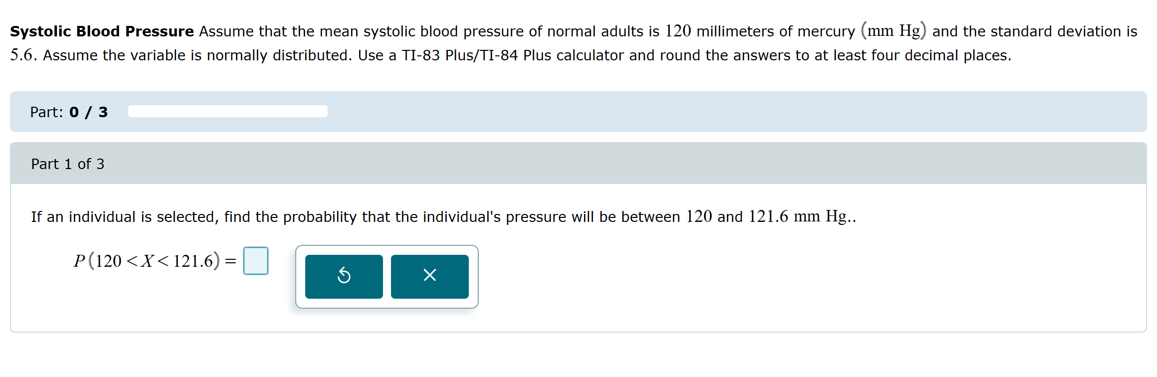 Solved Systolic Blood Pressure Assume that the mean systolic | Chegg.com