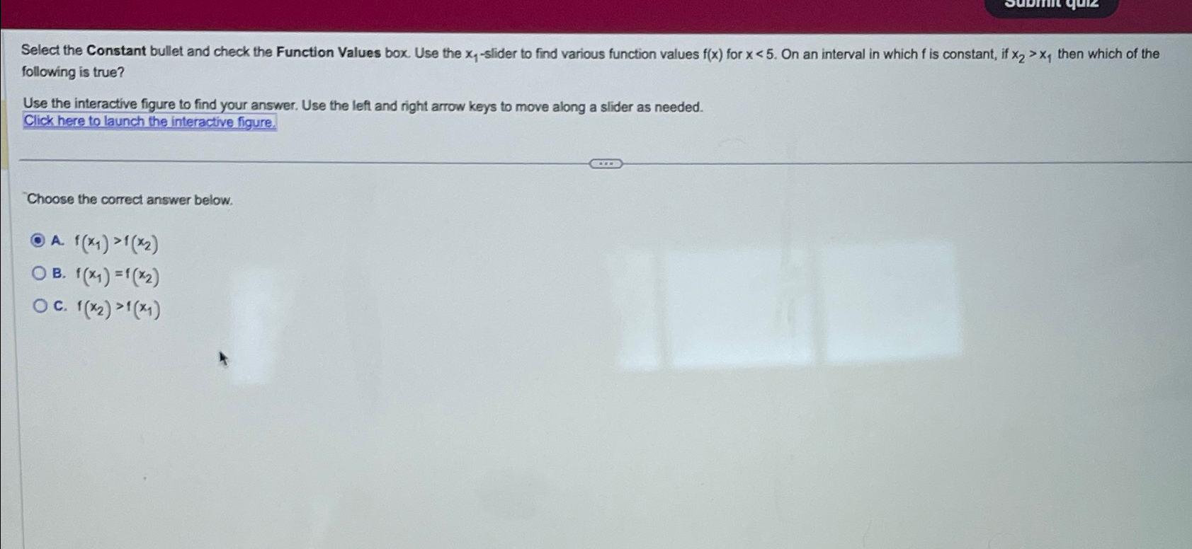 Solved Select the Constant bullet and check the Function | Chegg.com