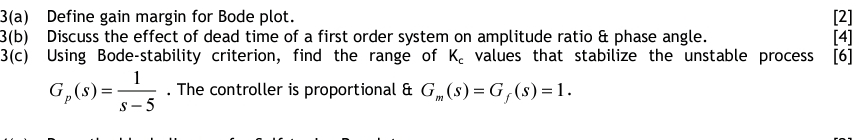 Solved solve 3c3(c) ﻿Using Bode-stability criterion, find | Chegg.com