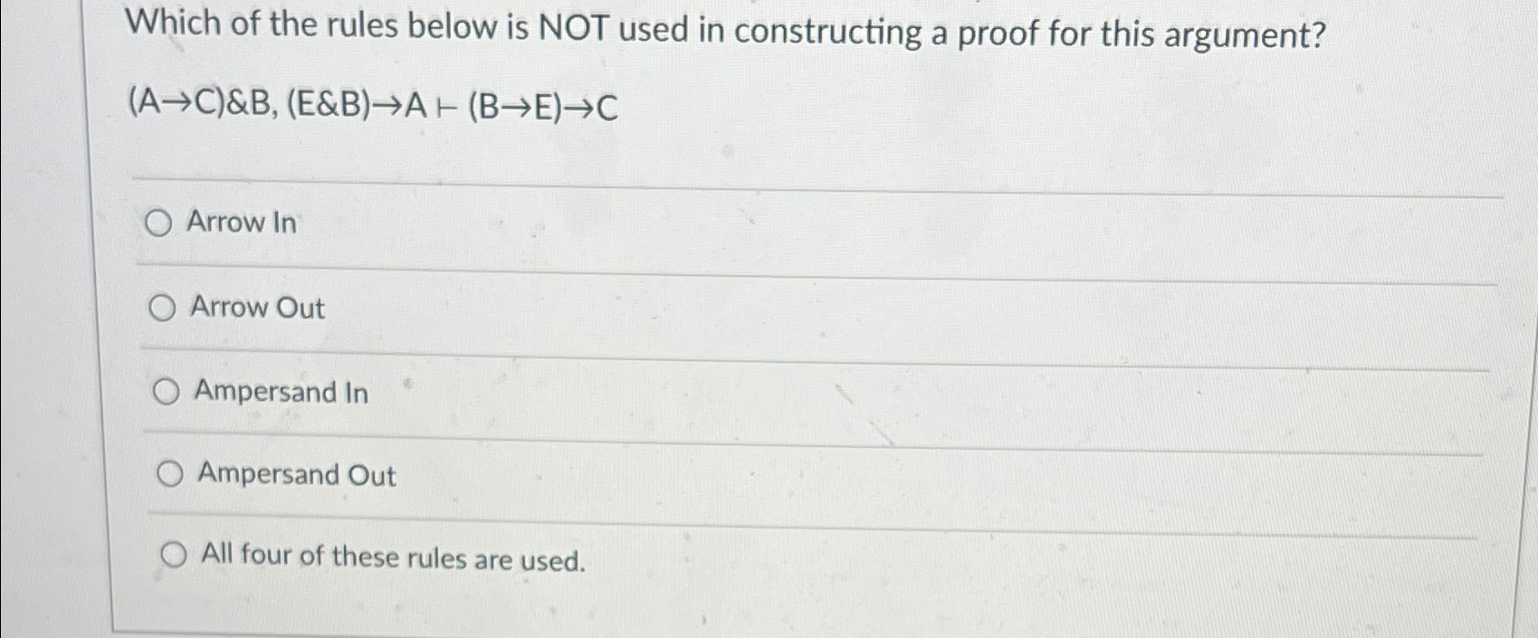 Solved Which of the rules below is NOT used in constructing | Chegg.com