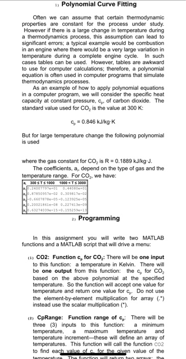 Solved 1) Polynomial Curve Fitting Often we can assume that | Chegg.com