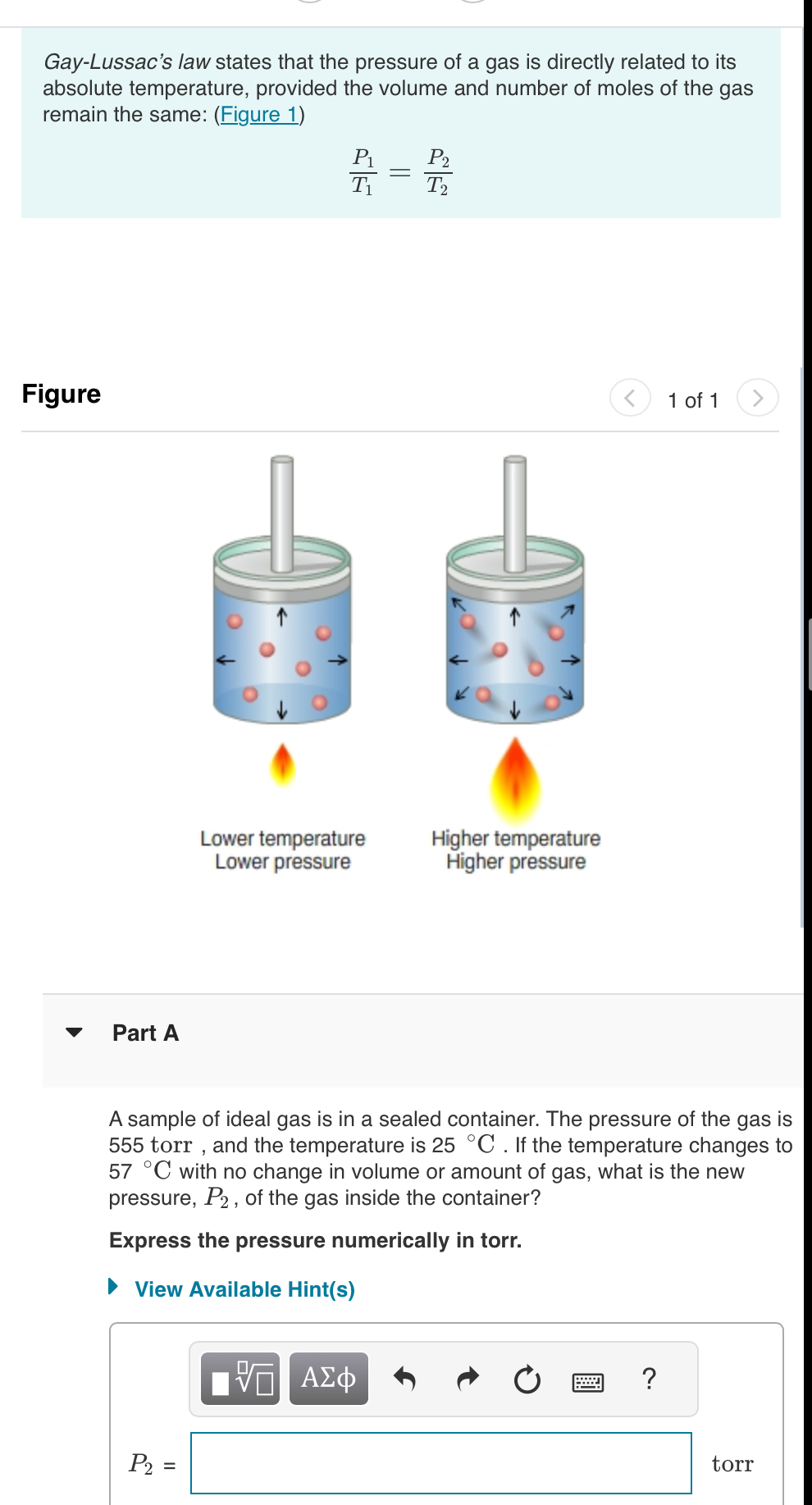 Solved A sample of ideal gas is in a sealed container. The | Chegg.com