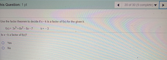 Solved Perform the indicated division 9x²-x² +6