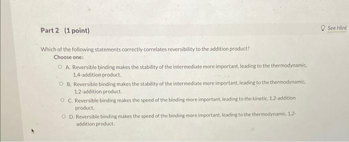 Solved Sort the following nucleophiles as adding reversibly | Chegg.com