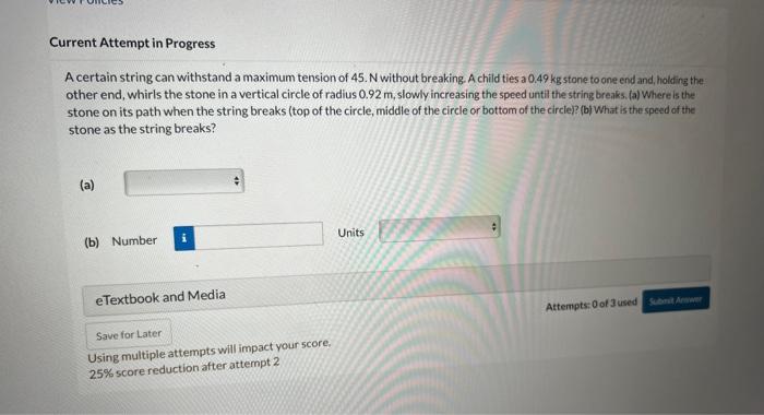 Solved A certain string can withstand a maximum tension of | Chegg.com