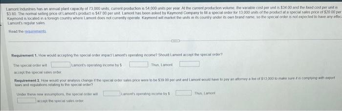 Solved Lamont's fepolar saies Reed the conuentents Itra | Chegg.com