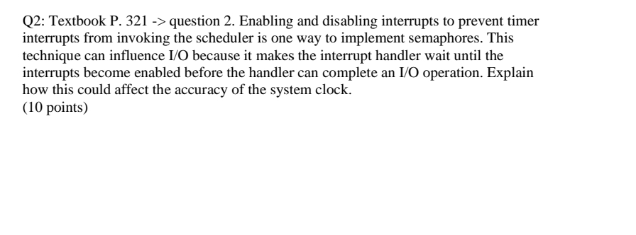 Solved Q2: Textbook P. 321 -> ﻿question 2. ﻿Enabling and | Chegg.com