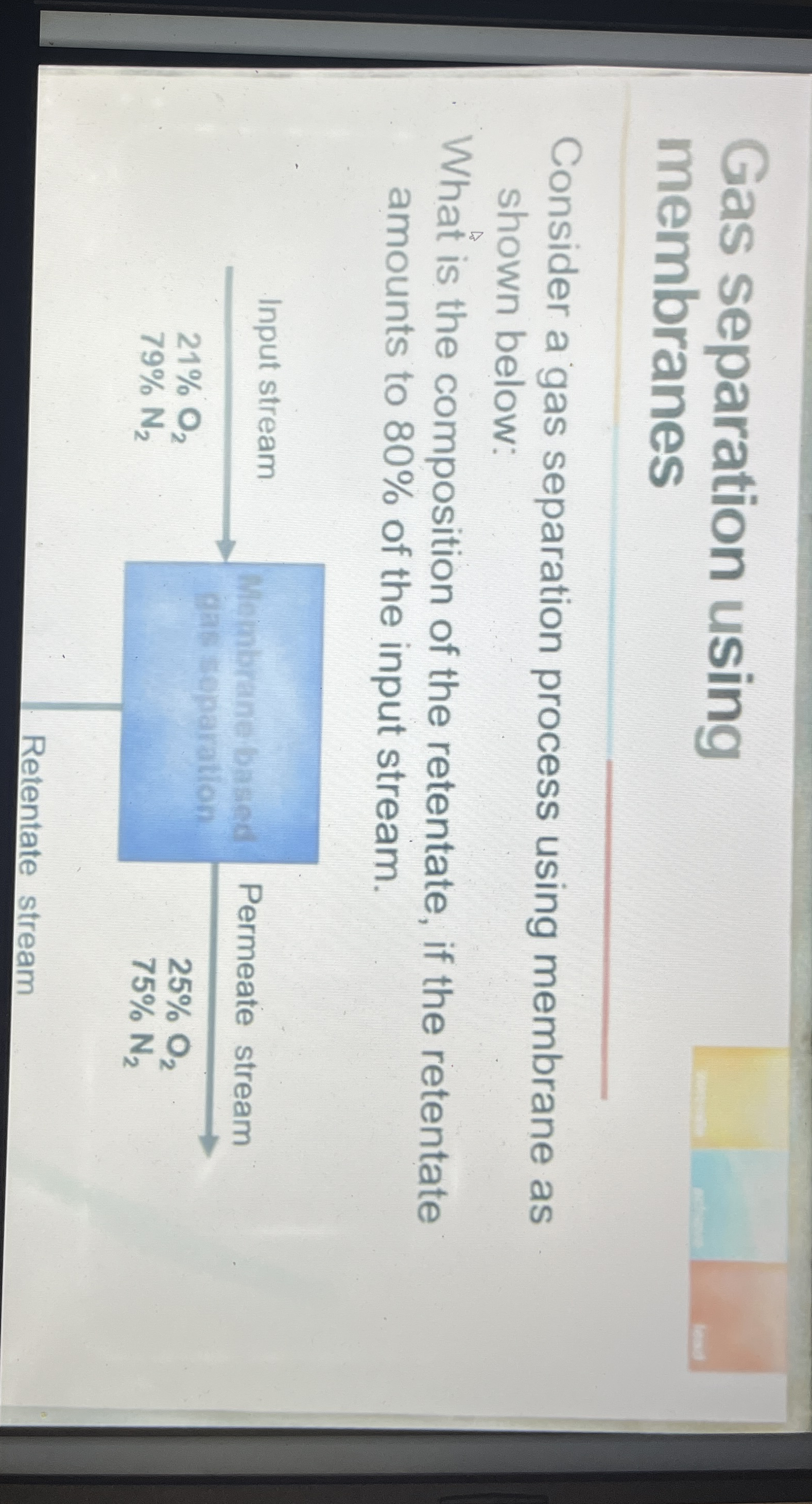 Solved Consider a gas separation process using membrane as | Chegg.com