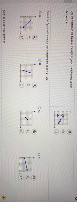 Solved Use the vectors in the figure at the right to graph | Chegg.com