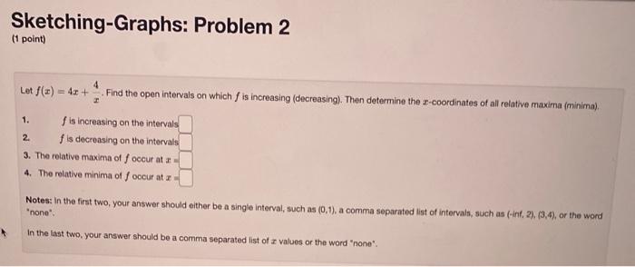 Solved Sketching-Graphs: Problem 1 (1 point) Lot | Chegg.com