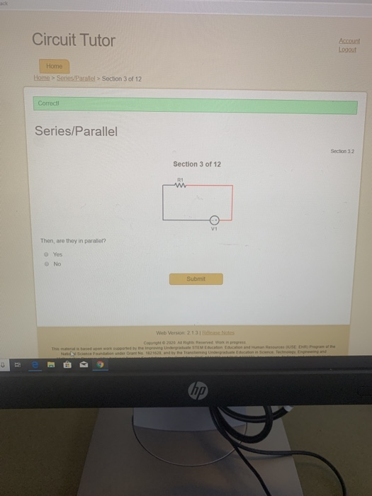 Solved Circuit Tutor Account Logout Home Home > Series Parol | Chegg.com