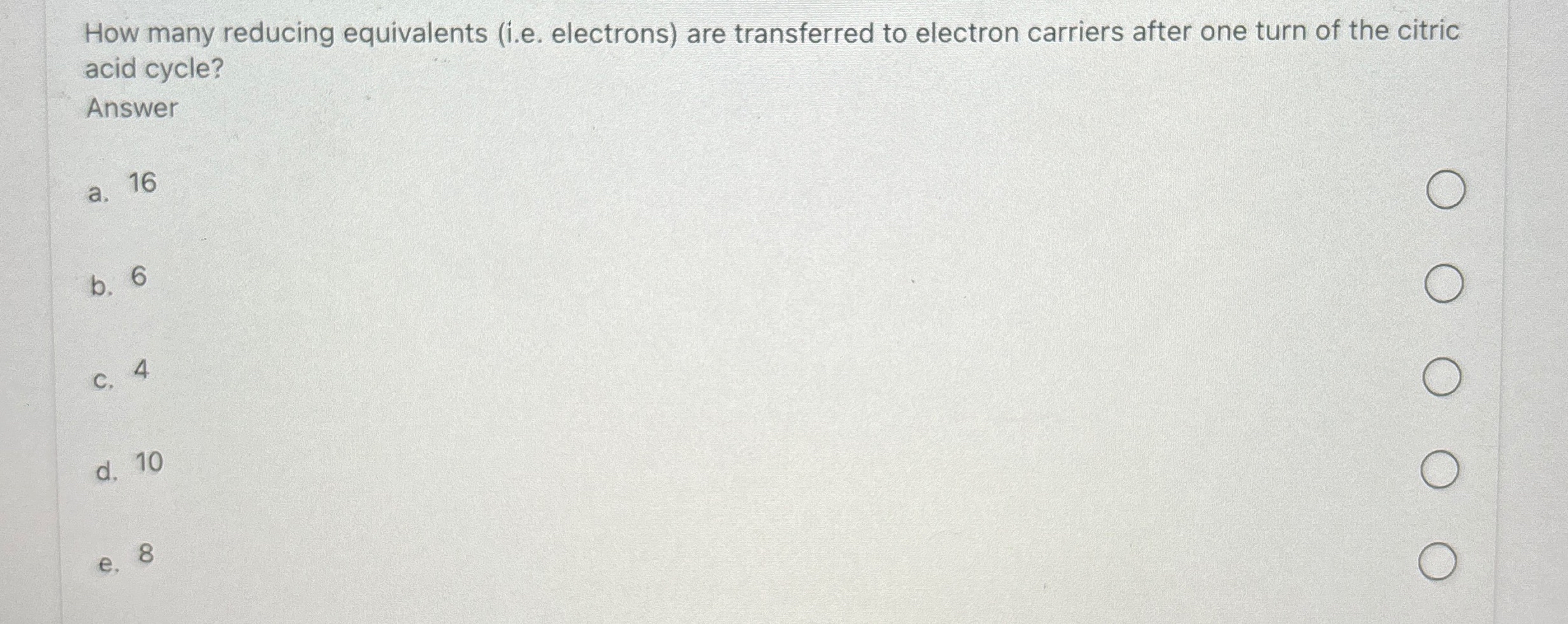 Solved How many reducing equivalents (i.e. ﻿electrons) ﻿are | Chegg.com