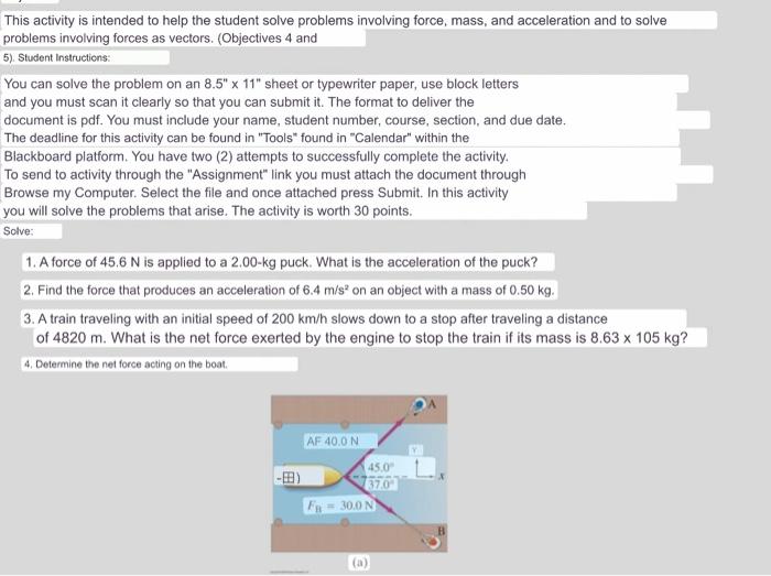 Solved This activity is intended to help the student solve | Chegg.com