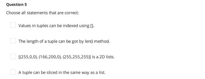 Solved - Print out the length of tuple_example, what | Chegg.com