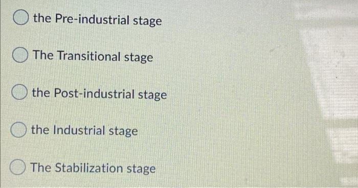 Solved In the demographic transition model, the highest | Chegg.com
