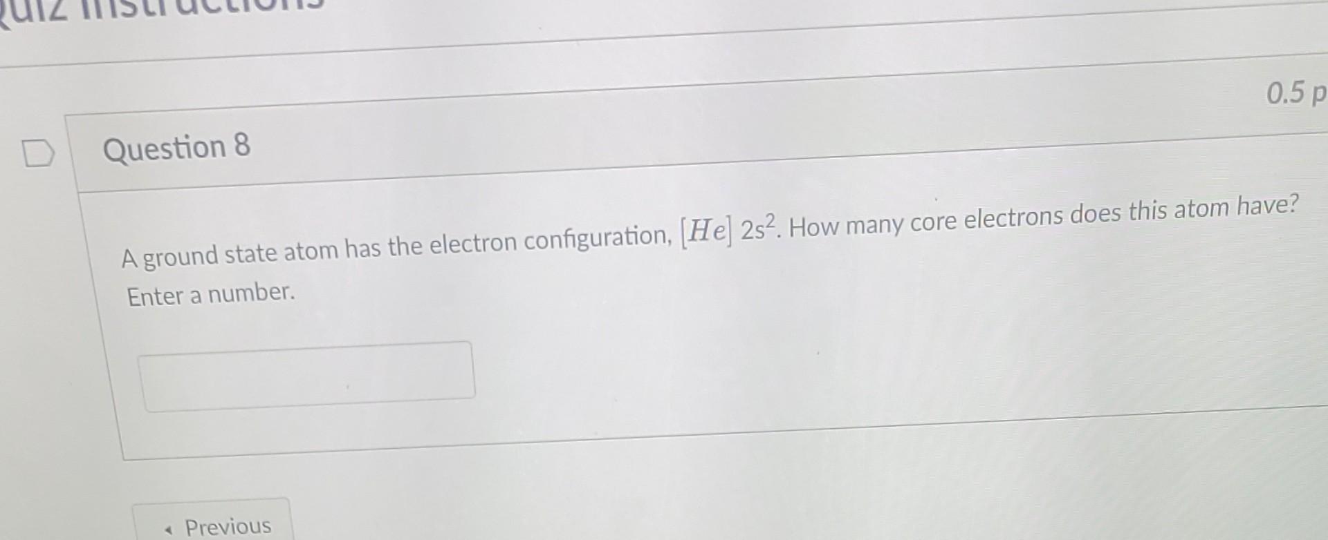 Solved 1- A ground state atom has the electron configuration | Chegg.com