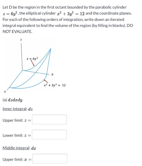 Solved Let D be the region in the first octant bounded by | Chegg.com