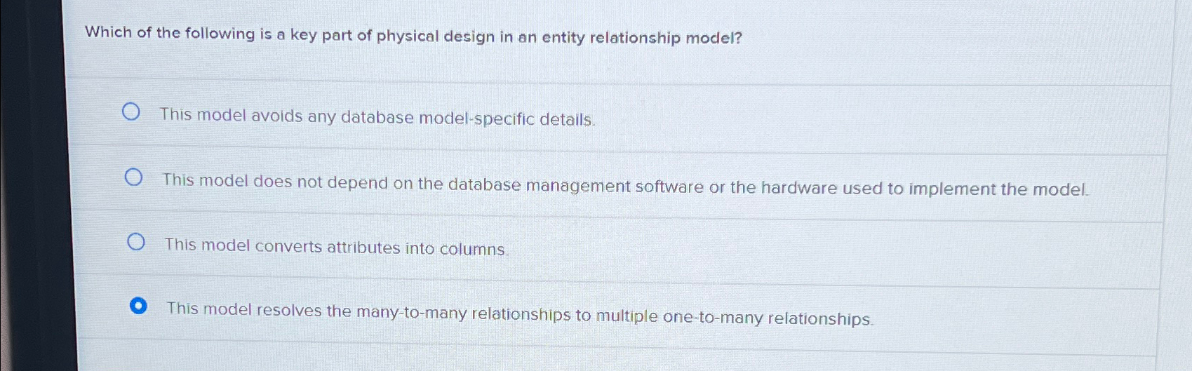 Solved Which of the following is a key part of physical | Chegg.com