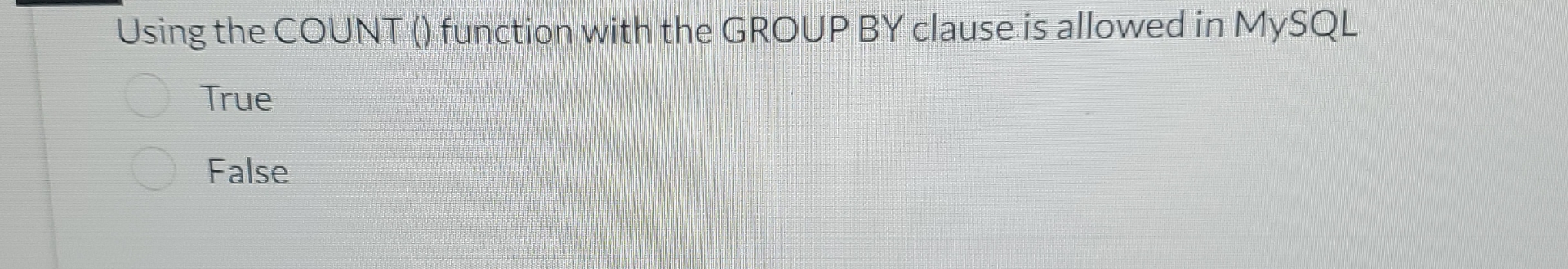 Solved Using the COUNT () ﻿function with the GROUP BY clause | Chegg.com