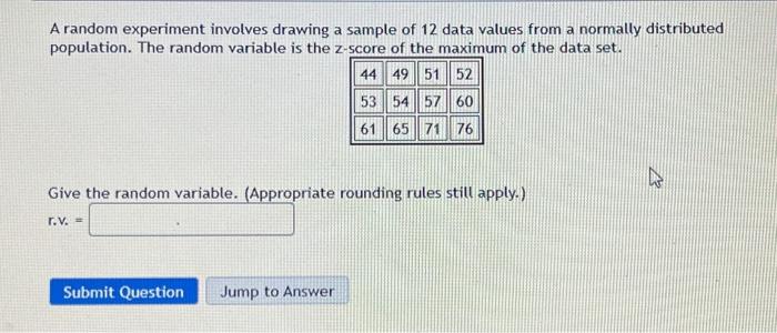 A random experiment involves drawing a sample of 12 | Chegg.com
