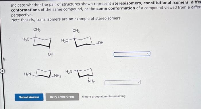 Solved Indicate whether the pair of structures shown | Chegg.com