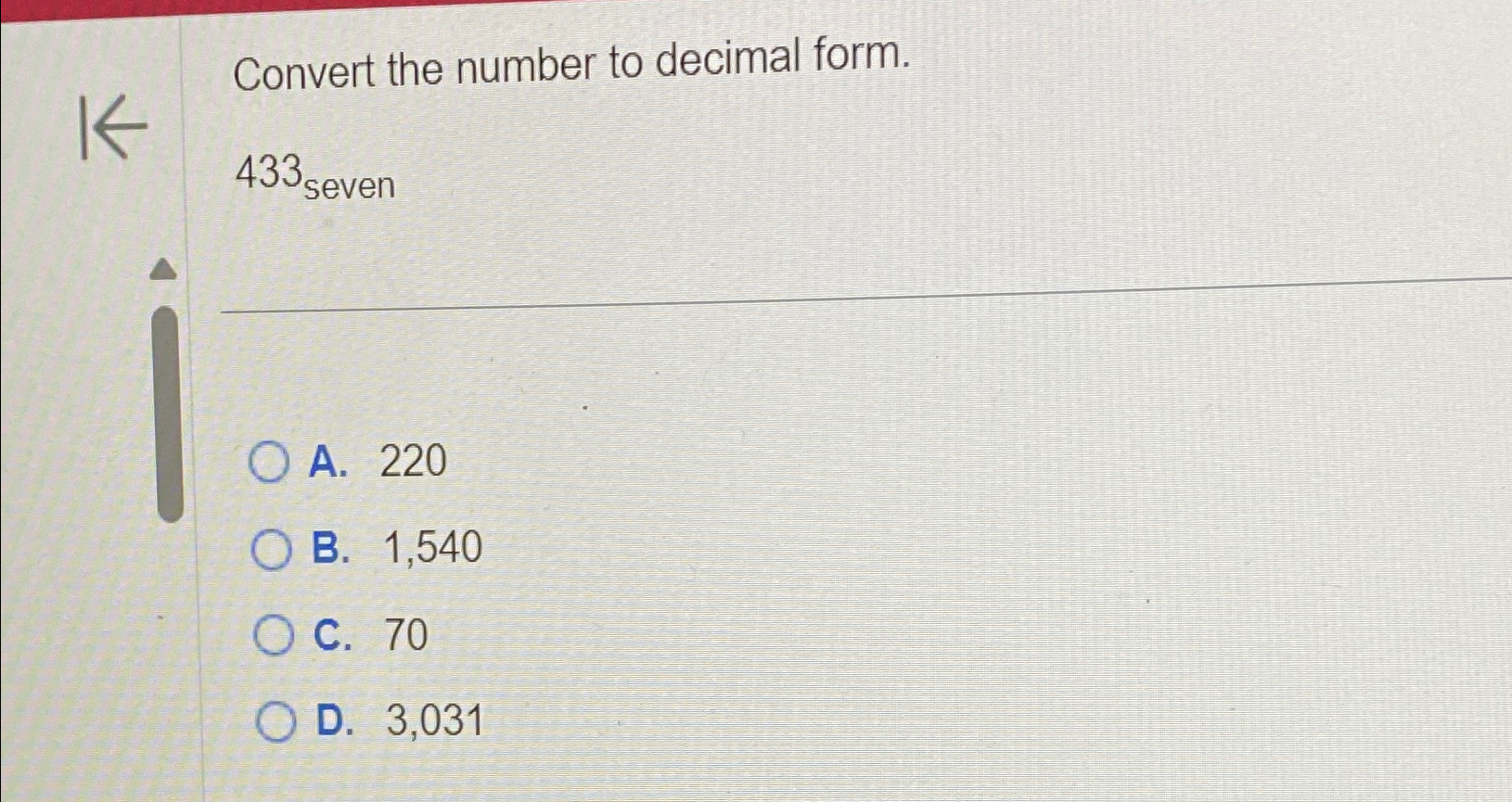 Solved Convert the number to decimal | Chegg.com