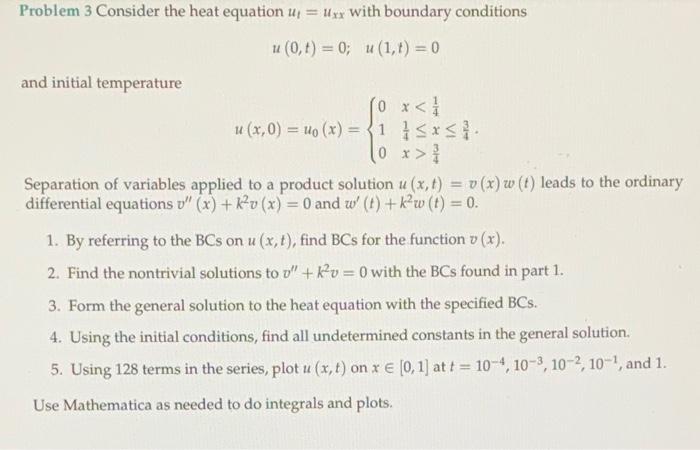 Solved Solve problem 3 parts 1-4 using the boundary | Chegg.com