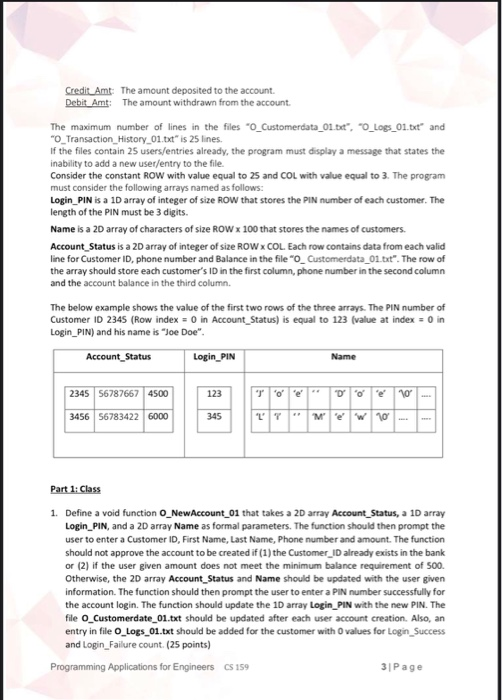 Solved Problem Write A C Program To Implement A Banking 2749