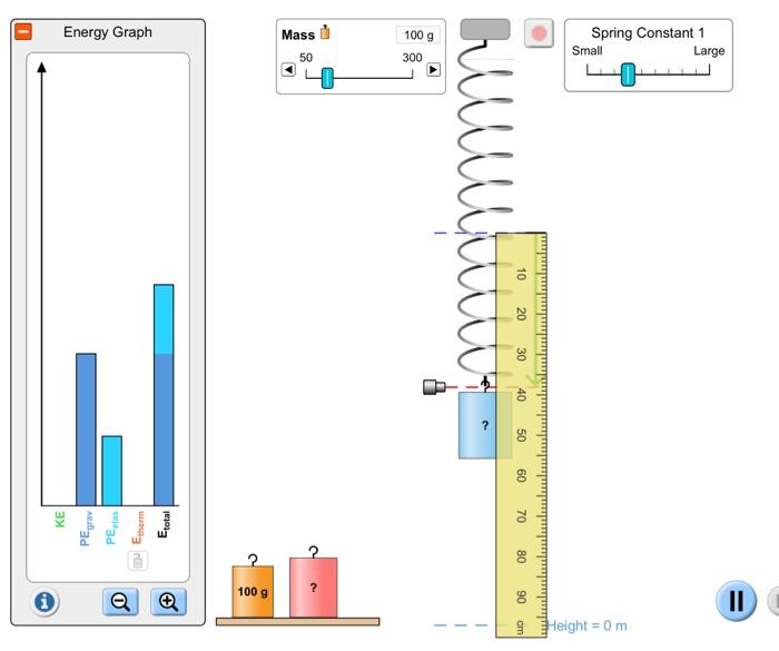 Solved This question deals with a vertical hanging spring | Chegg.com