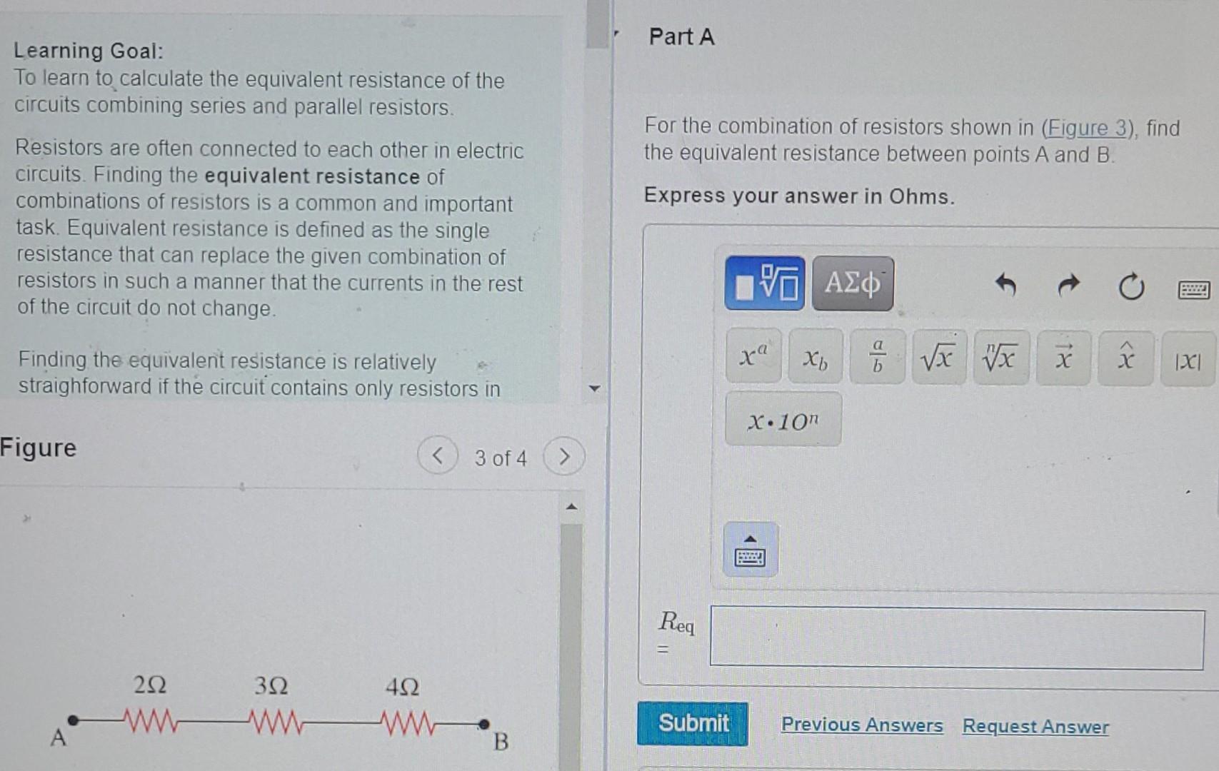 Solved Part A Learning Goal: To learn to calculate the | Chegg.com