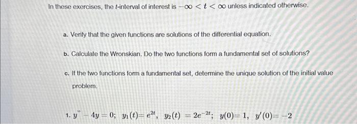Solved In these exercises, the t-interval of interest is −∞ | Chegg.com