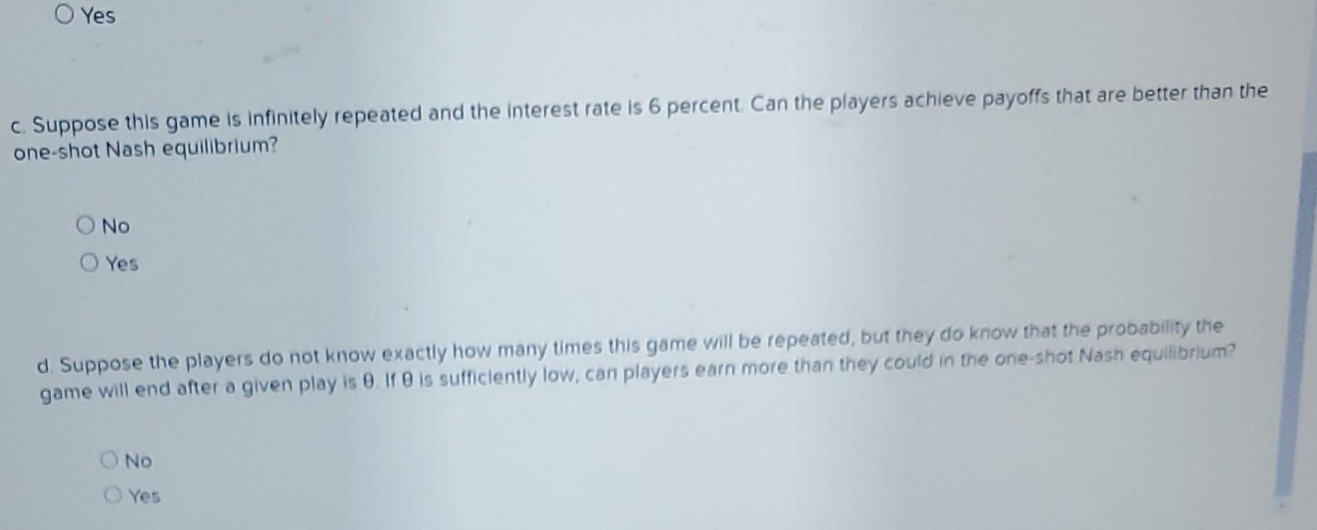Solved Use the following normal-form game to answer the | Chegg.com