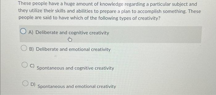 Solved Their unconscious mind connects with the unique as | Chegg.com