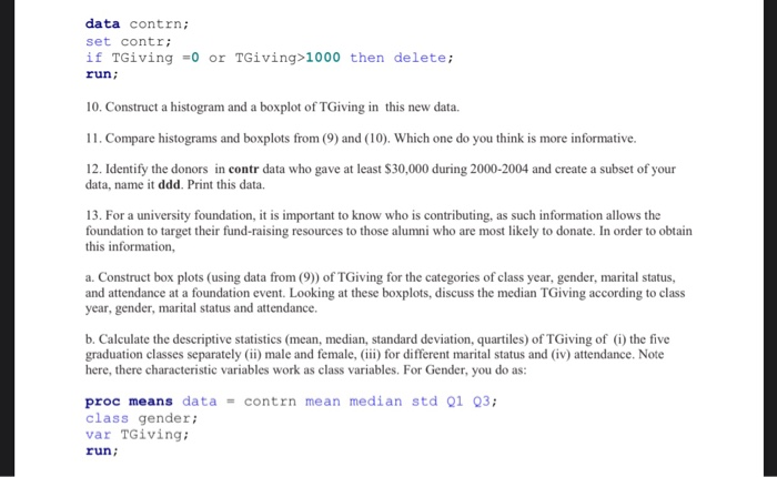 The file contribution.xls summarizes the | Chegg.com