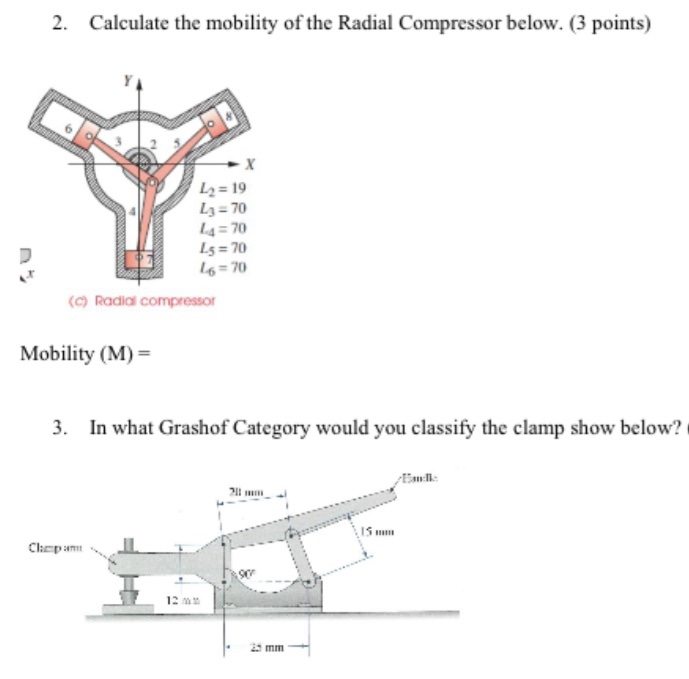 Solved 2. Calculate the mobility of the Radial Compressor | Chegg.com