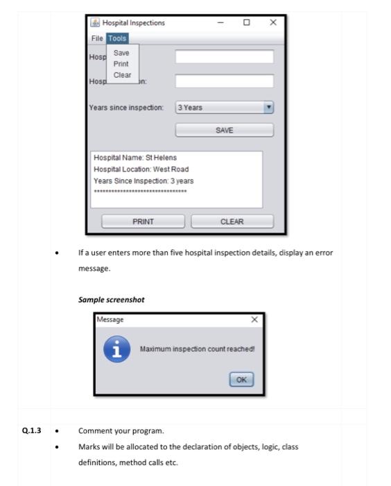 Solved Develop a Java GUI application that will capture a | Chegg.com