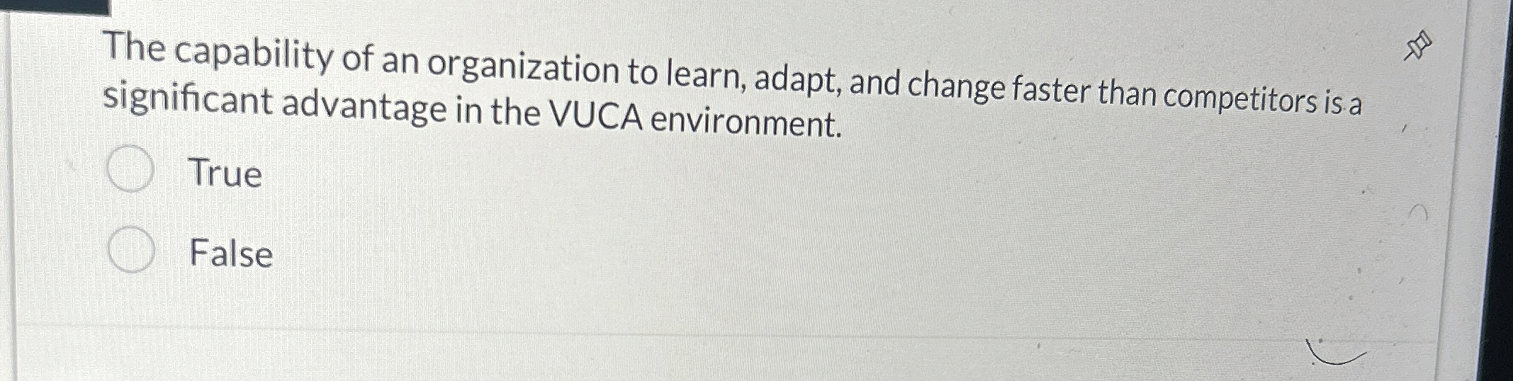 Solved The capability of an organization to learn, adapt, | Chegg.com