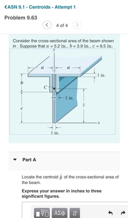 Solved Consider the cross-sectional area of the beam shown | Chegg.com
