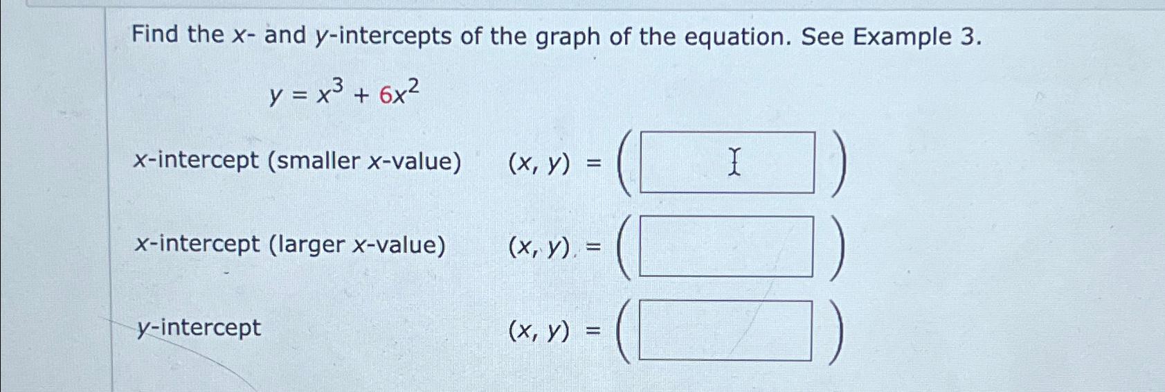 Solved Find the x-and y-intercepts of the graph of the | Chegg.com