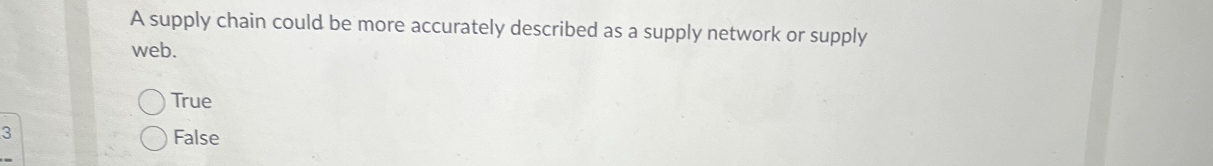 Solved A supply chain could be more accurately described as | Chegg.com